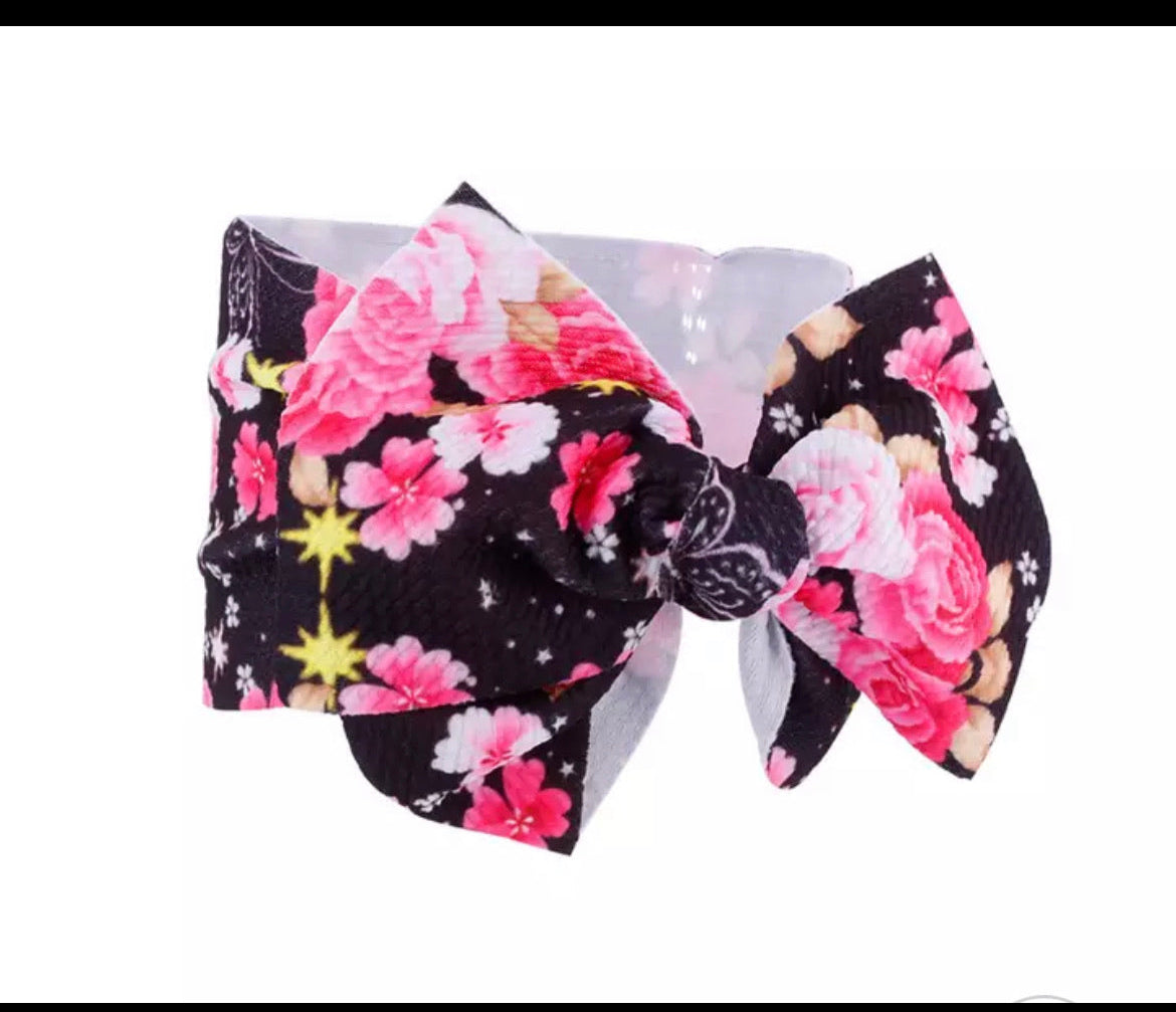 Printed Big Bow Set (6pcs) – M & A Accessories